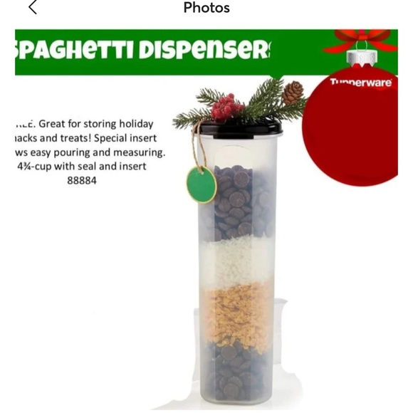 Tupperware | Kitchen | Tupperware Clear Spaghetti Dispenser With ...
